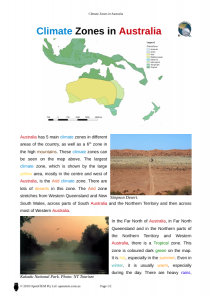 Resource: Climate Zones of Australia | OpenSTEM Pty Ltd